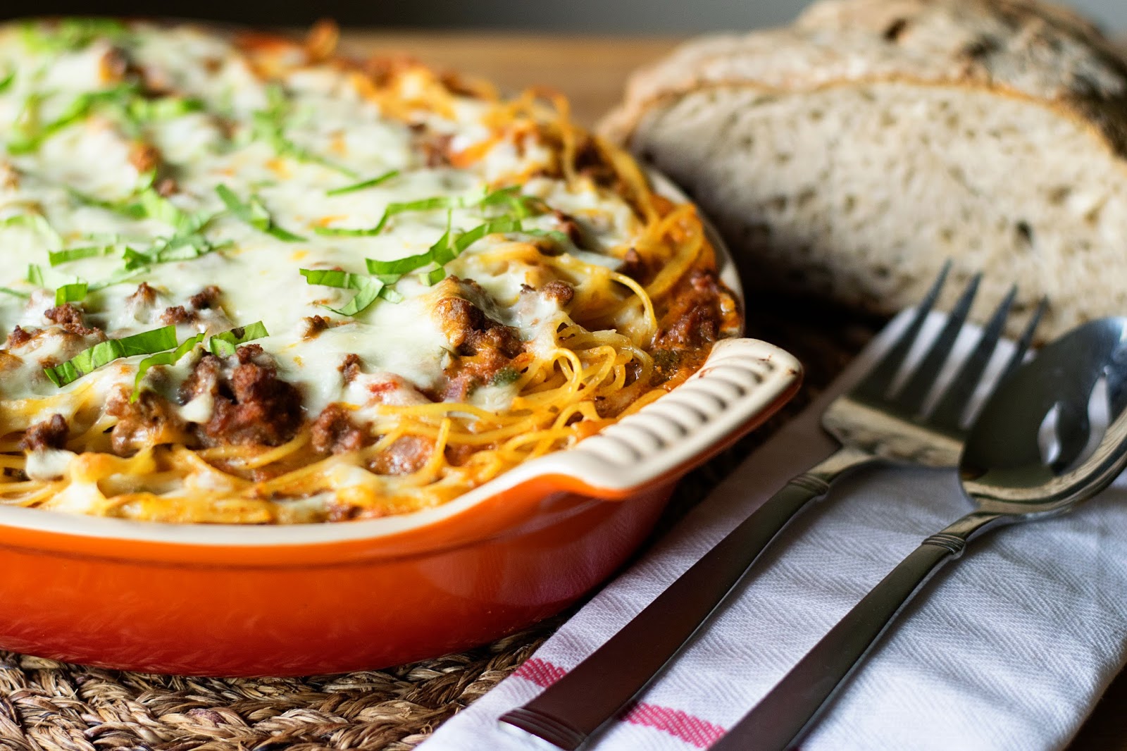 Baked Spaghetti - The Kitchen Wife