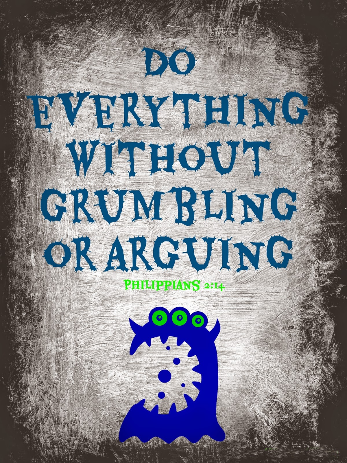 For GOD so Loved the Mom : The Grumbler