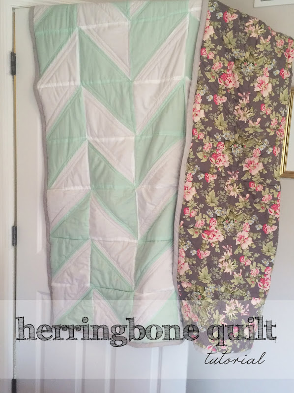 Herringbone Quilt Tutorial ~ Shan Made