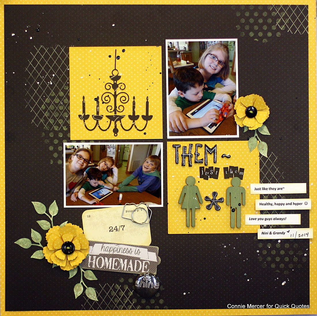 crafty goodies: Them~ a scrapbook page with Quick Quotes!