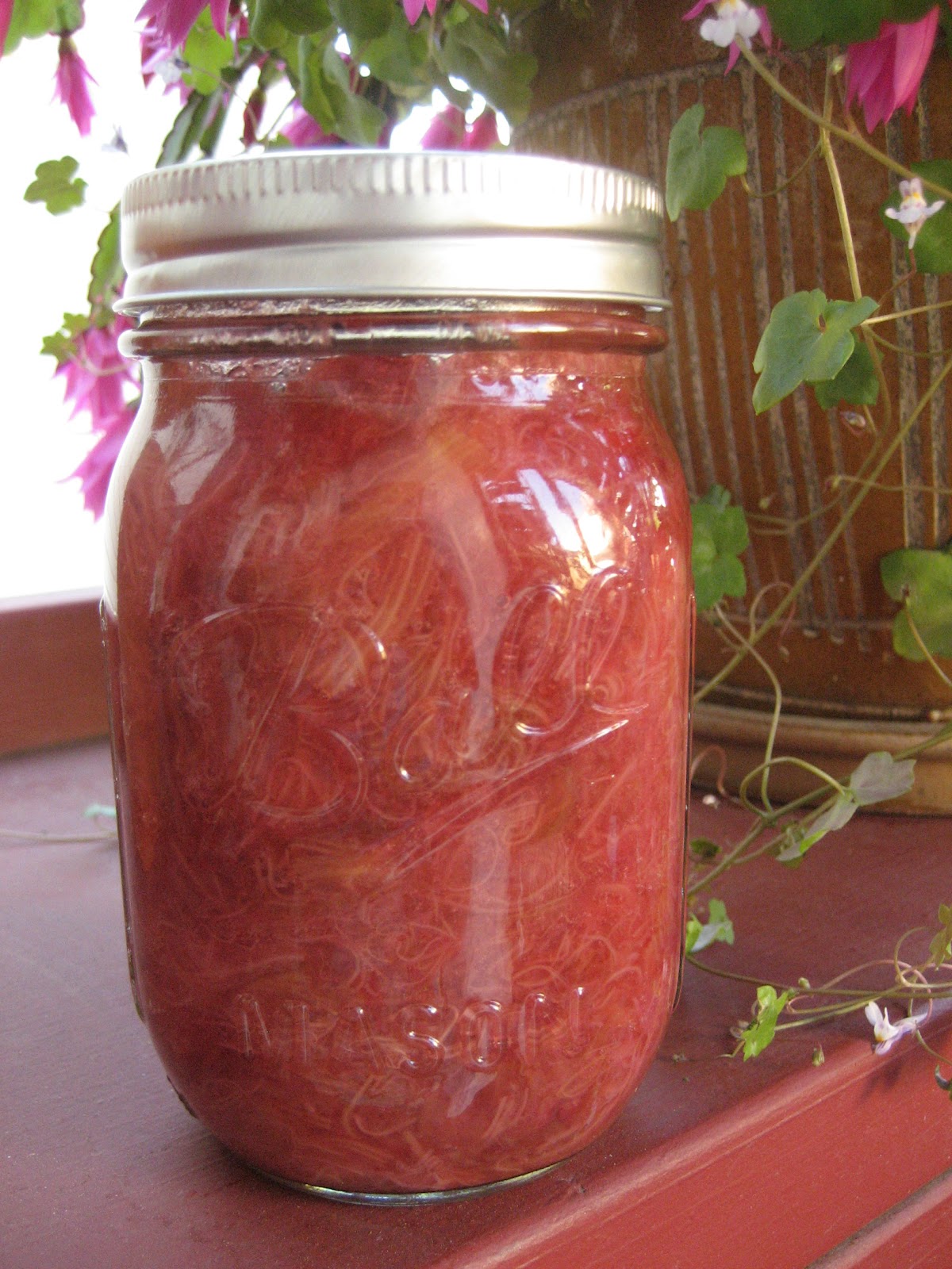 Homemade Trade: Friday Surprise: Unplanned Roasted Rhubarb Jam