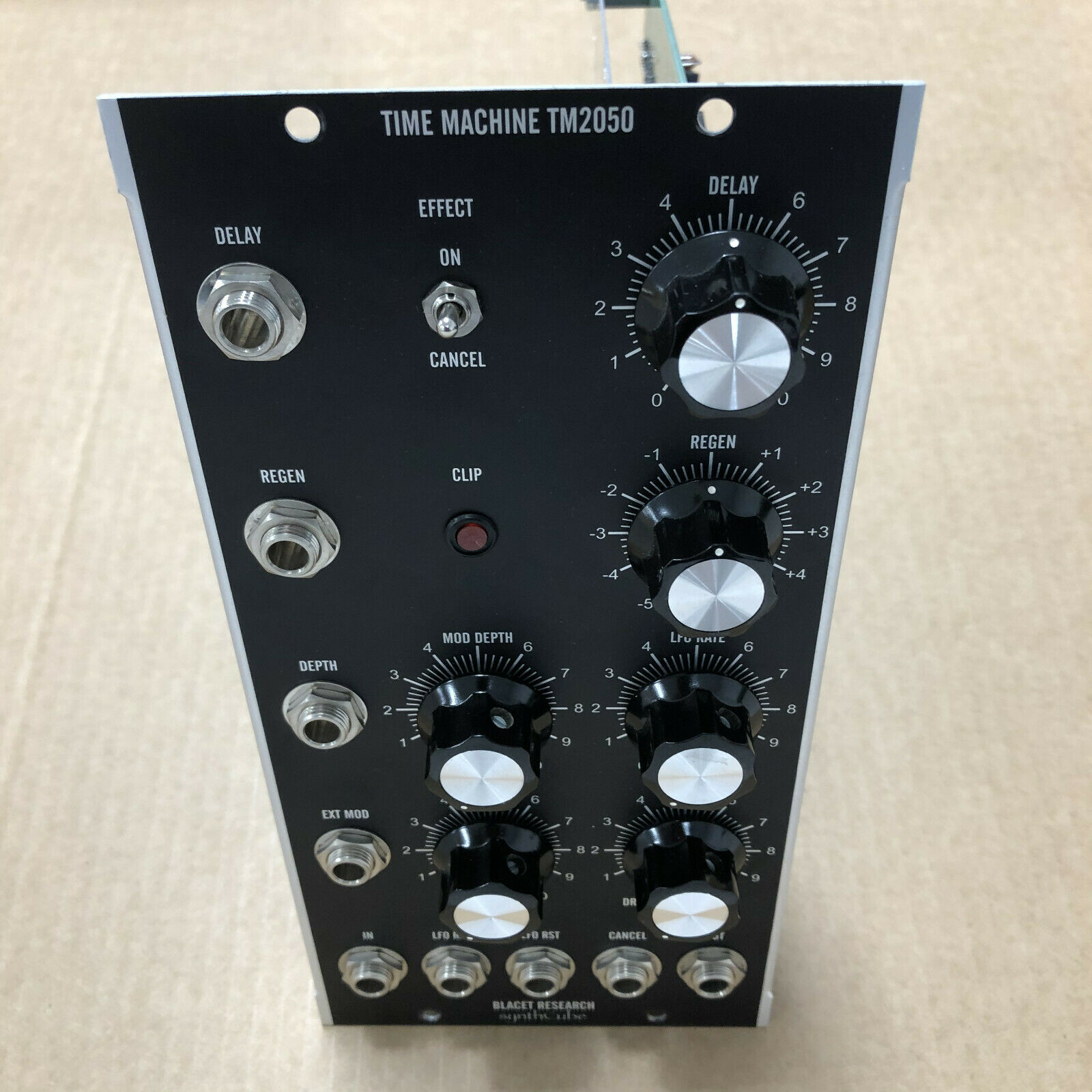MATRIXSYNTH: Blacet Time Machine Delay TM2050 Dotcom / MU Modular Synthesizer SN 10000126