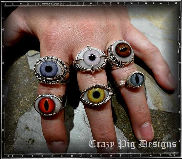 Crazy Pig Designs: Eye Rings