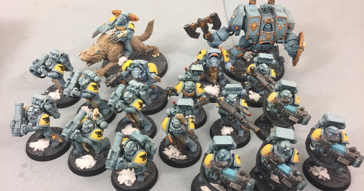 Itty Bitty Soldiers: 40k: Space Wolves - Dread, Wolf Lord, Long Fangs