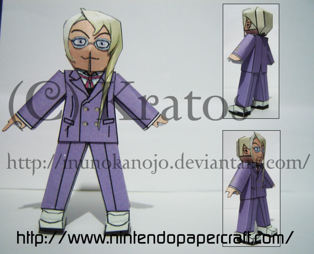 Papercraft - Ace Attorney Kristoph Gavin - Papercraft4u | Free ...