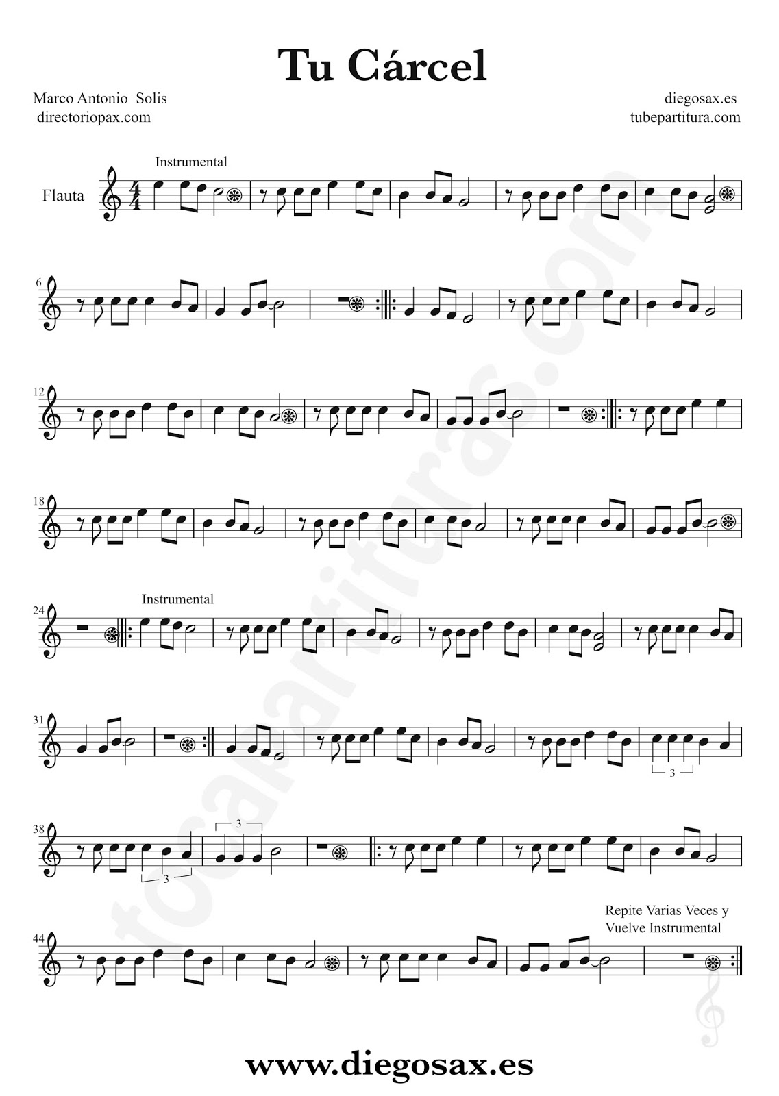 tubepartitura: marzo 2015