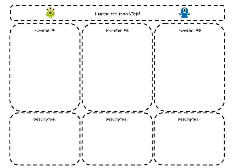 Adventures in Third Grade: Monster Week