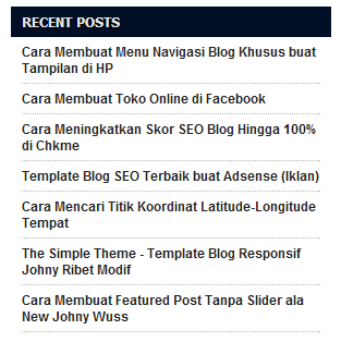Cara Menampilkan Widget "Posting Terbaru" Hanya di Halaman Posting ...