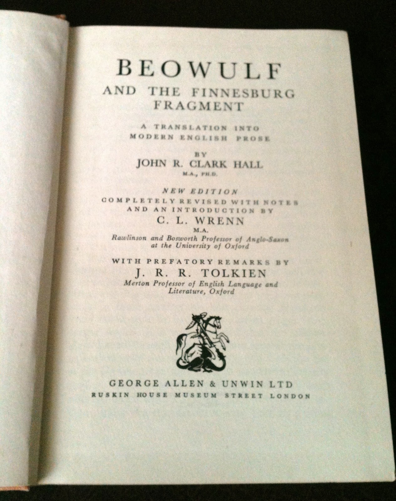 Tolkien collection: Beowulf and Finnesburg Fragment, edizione inglese 1950