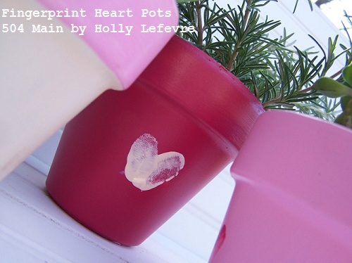 504 Main by Holly Lefevre: Fingerprint Heart Pots (An Easy and ...