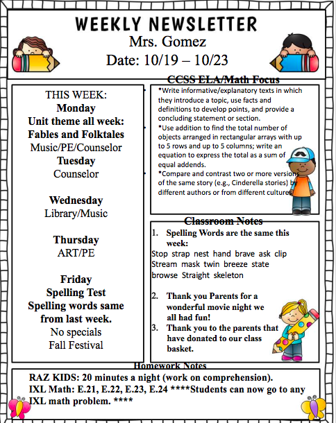 Super Hero's in Second Grade: Newsletter