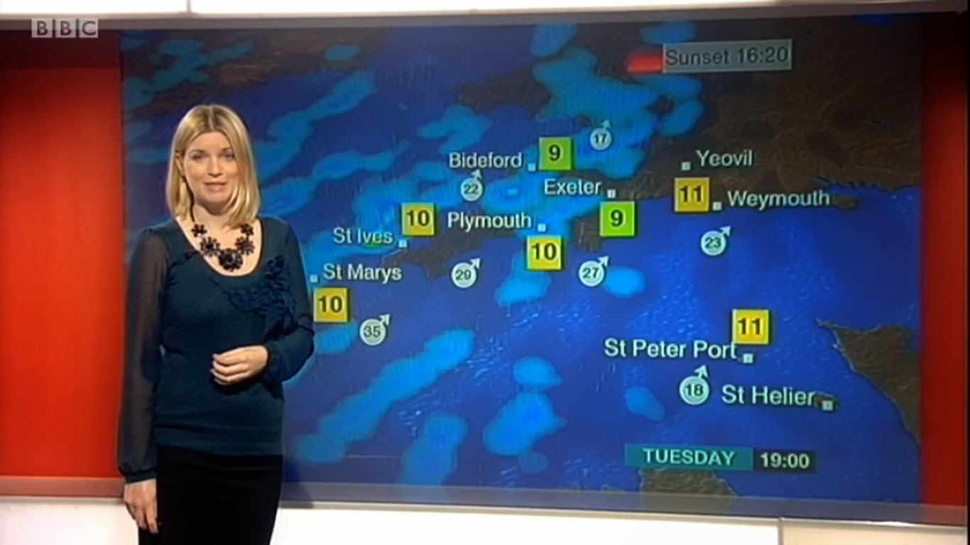 UK Regional News Caps: Emily Wood - BBC Spotlight Weather