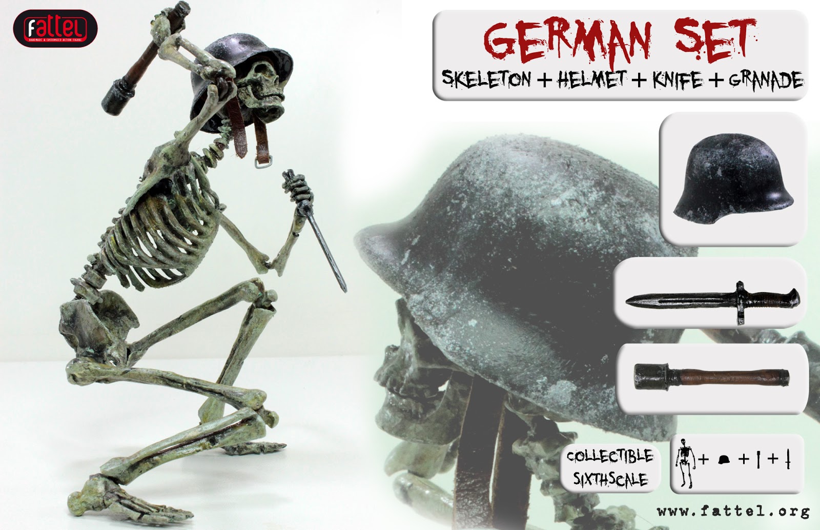 Action figure skeleton by Fattel