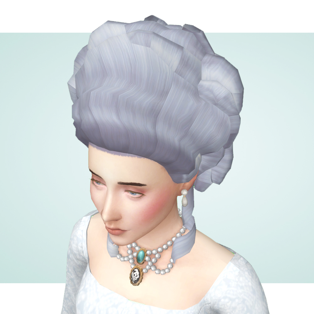 TS4: Marie Antoinette Hair (ts3 conversion) | History Lover's Sims Blog