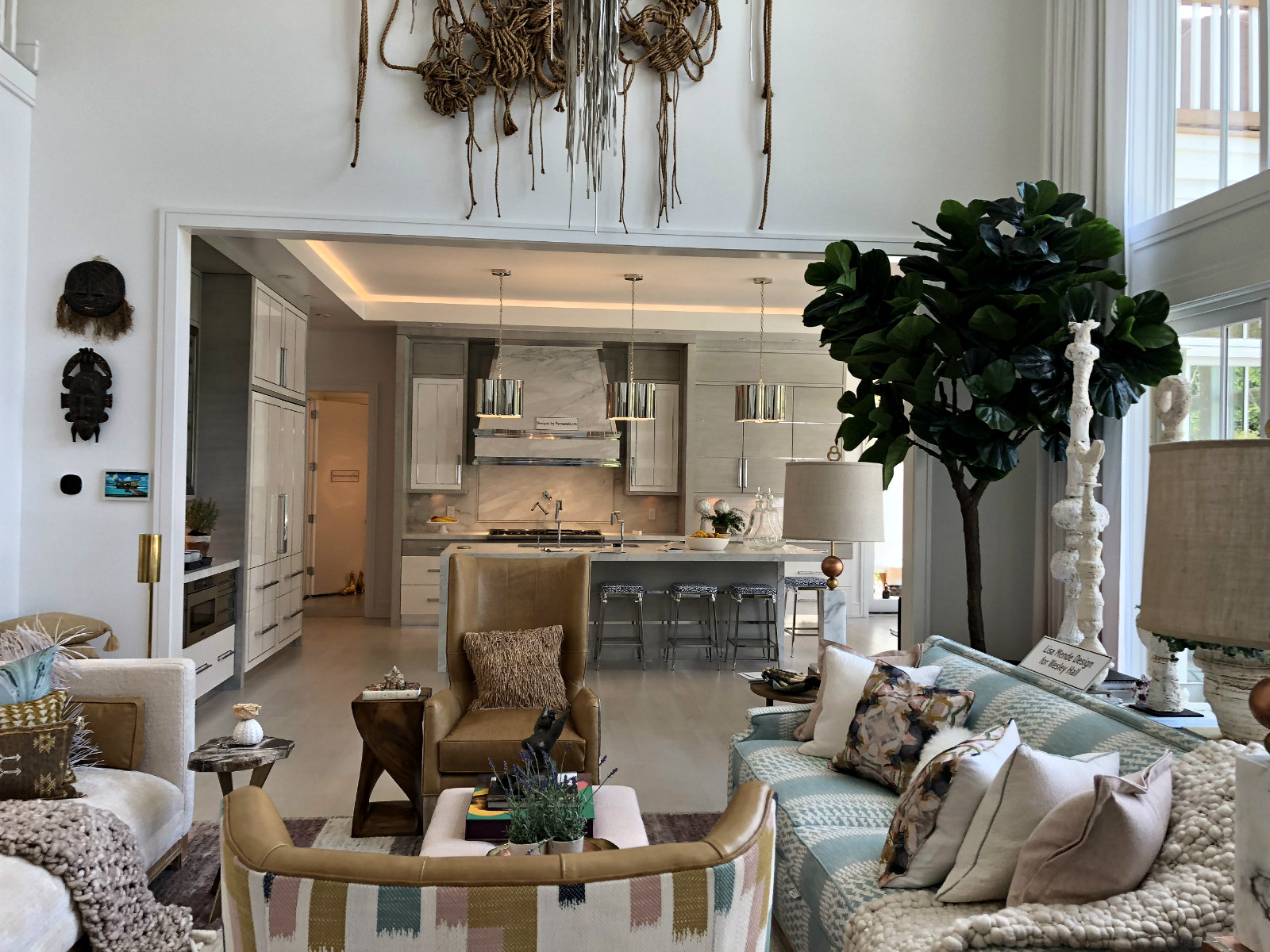 Hampton Designer Showhouse Tour (Interior Spaces) - Calypso in the Country