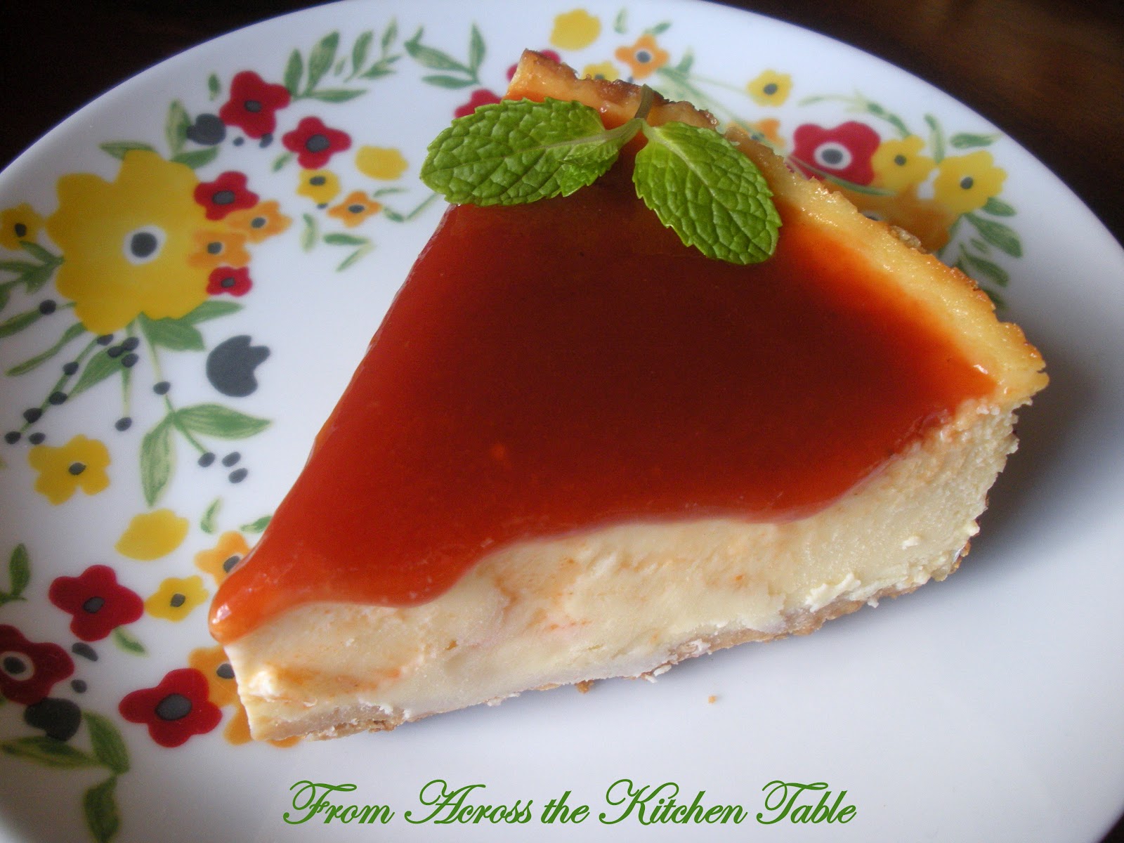 From Across the Kitchen Table: Brazilian-style Guava Cheesecake