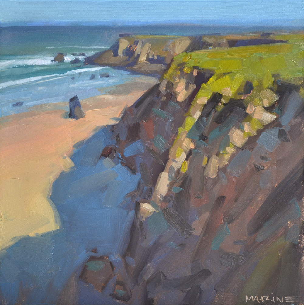 Carol Marine's Painting a Day: Cliff Shadows