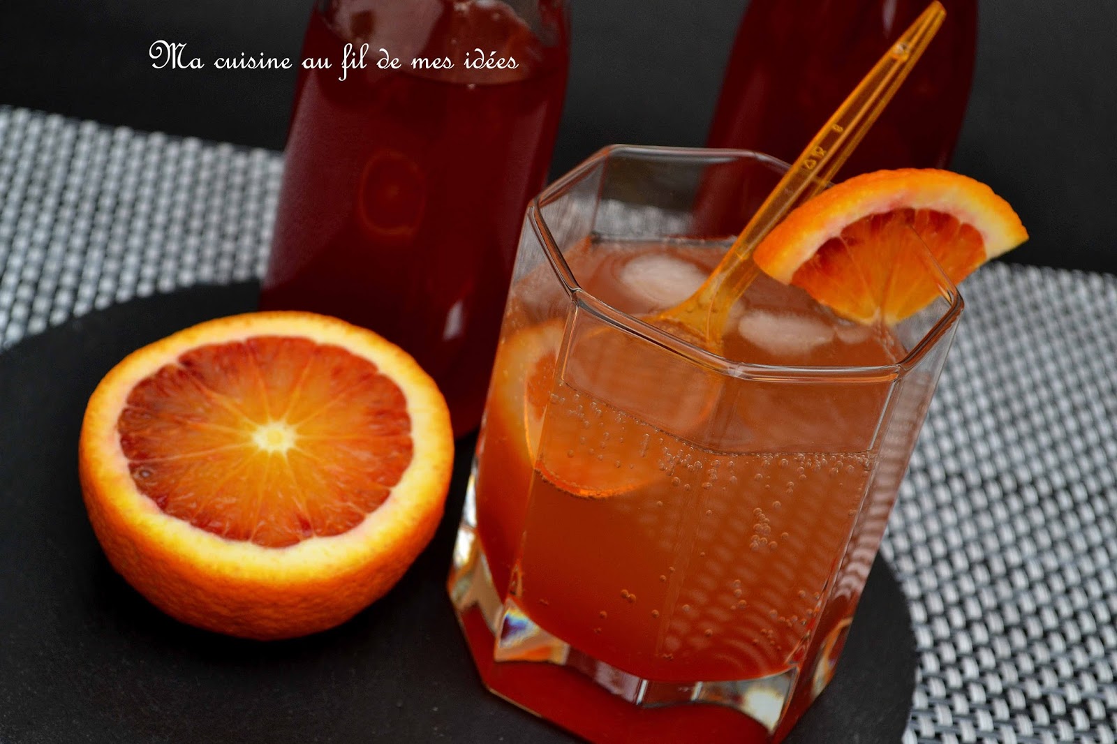 Ma cuisine au fil de mes idées...: Sirop à l'orange sanguine