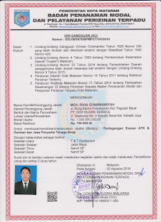 LEGALITAS PERUSAHAAN PT. GGS GUARD SERVICE - GGS Guard Service Mataram