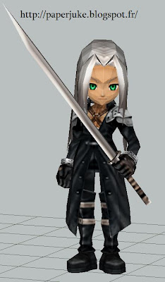 Nature Scenes Wallpaper: Final Fantasy - Chibi Sephiroth Papercraft