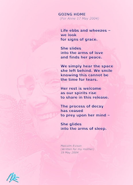 MAL's FACTORY - Poetry & Prose Poems: Going Home - in memoriam