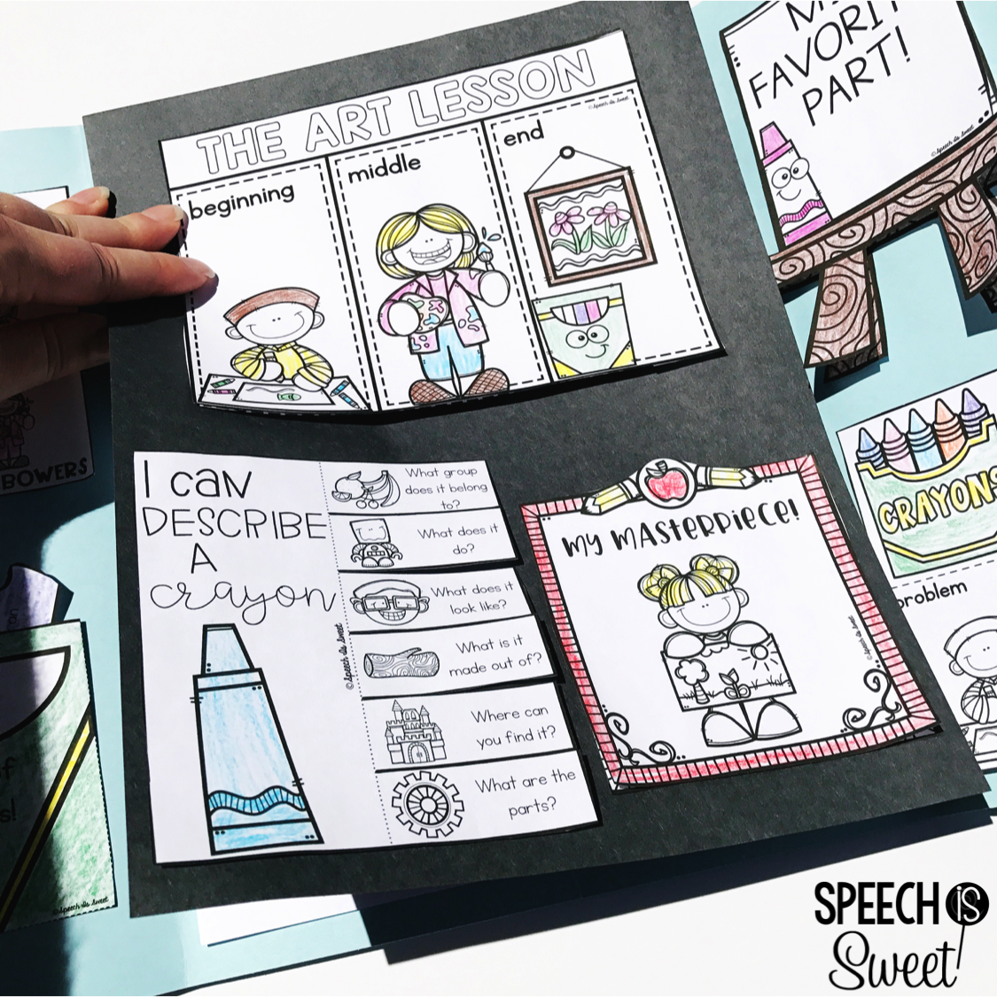 Literature Lap Books ~ The Art Lesson - Speech is Sweet