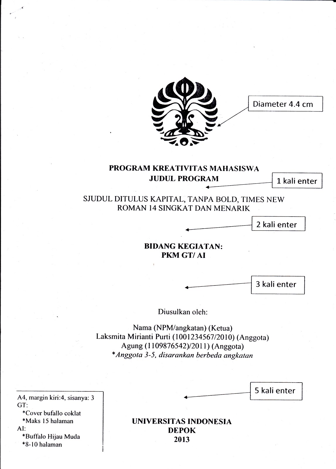 #infoPKM: Cover PKM GT/AI ~ PLATO UI 2014