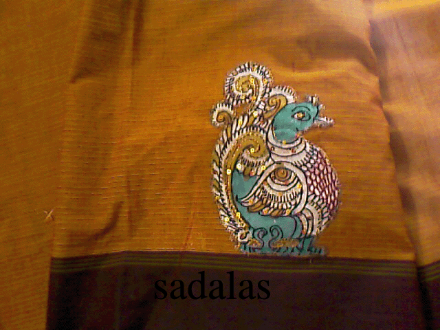 Sadala's Embroidery: Applique kalamkari saree