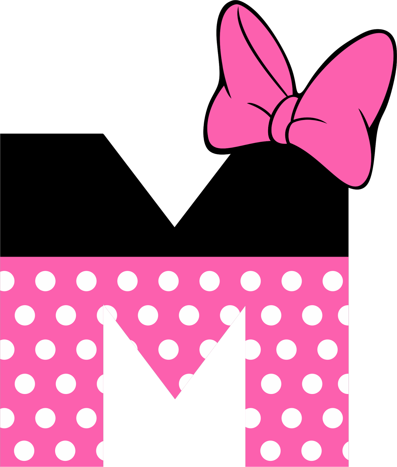 Minnie Mouse Alphabet Letters