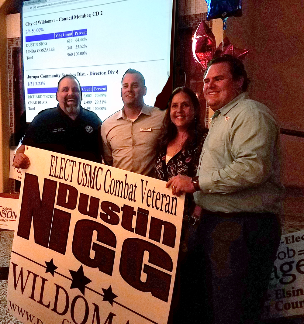 Wildomar Rap: • Congratulations To New City Councilmember Dustin Nigg