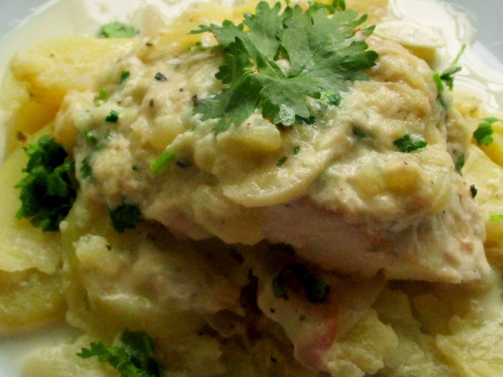 For the Love of Food : Parmesan poached fish