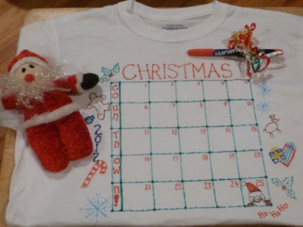 KellyCraft Blog: Countdown Calendar Tee shirt
