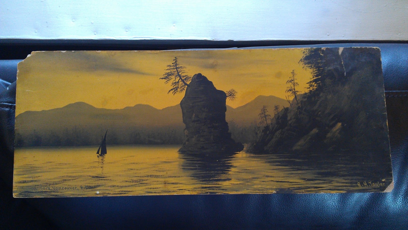 History and Stuff: Siwash Rock, Vancouver B.C. Painting by R. H. Taylor