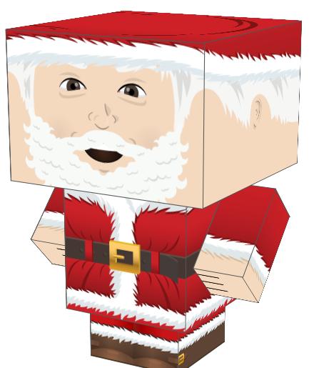 Foldable Me Santa Papercraft | Papercraft Paradise | PaperCrafts ...