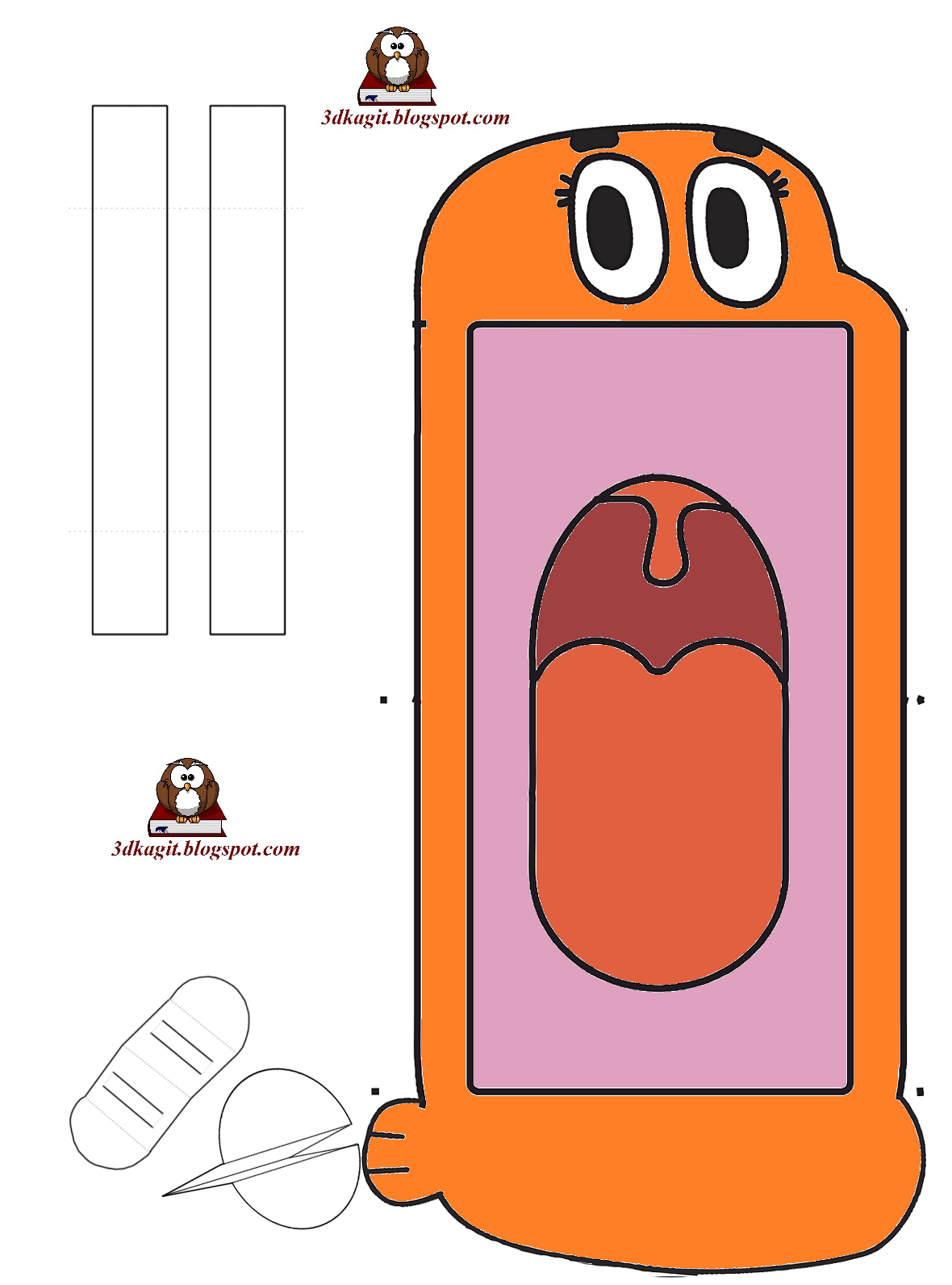 Gumball Paper Hand Puppet | 3D Kağıt Maket Sanatı