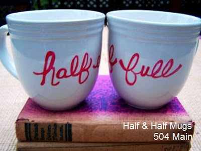 504 Main by Holly Lefevre: DIY! Half and Half Mugs