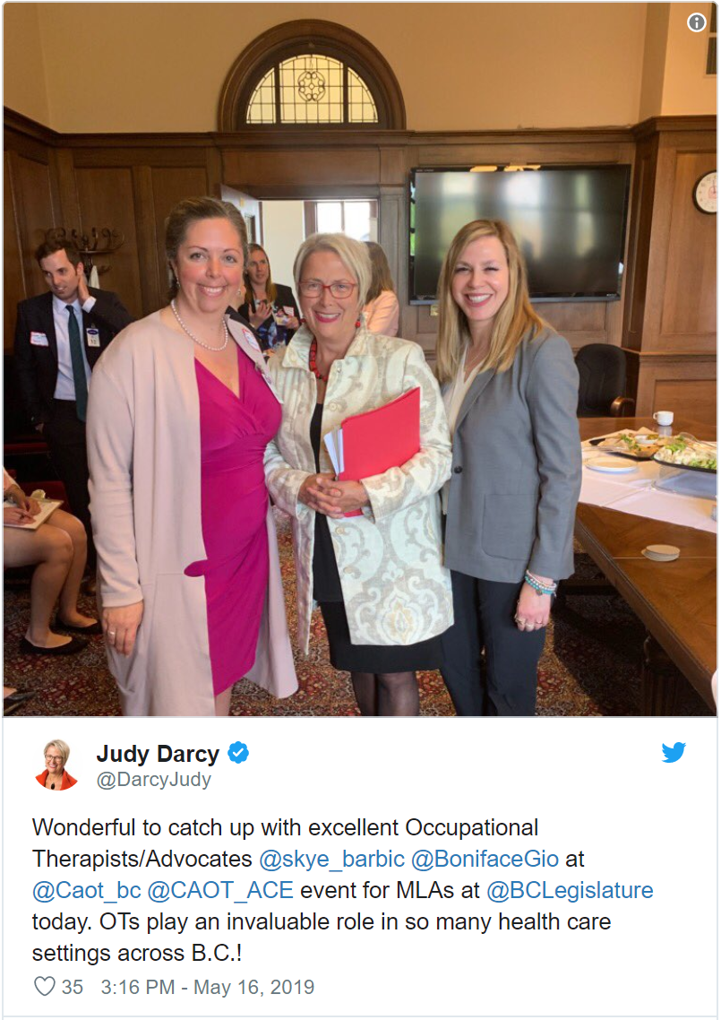 CAOT-BC: CAOT-BC 4th Annual OT Day at the Legislature