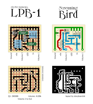 Perf and PCB Effects Layouts: Electro Harmonix LPB-1 (and its siblings)