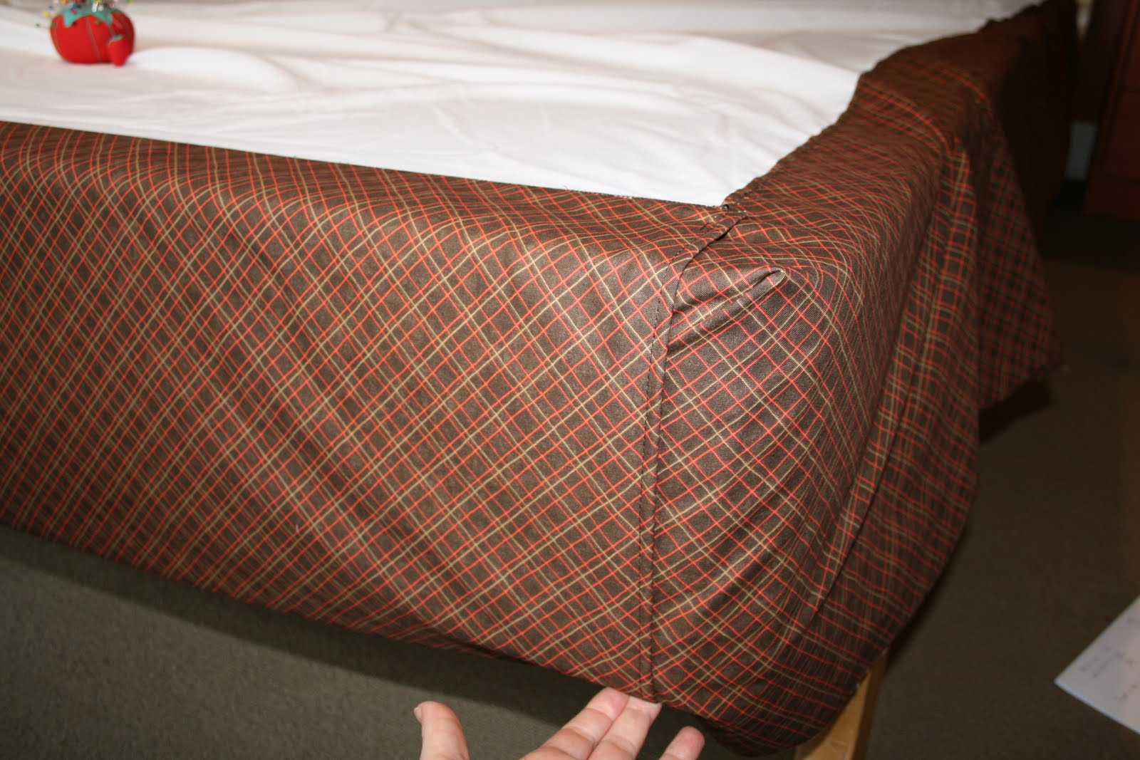 Box-spring cover tutorial