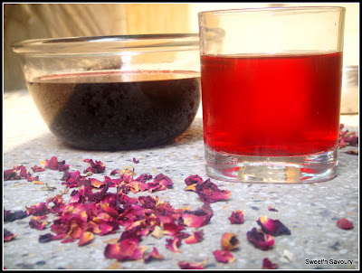 Sweet 'n' Savoury: Gulab (Rose) Sherbat and Winners of our Giveaway