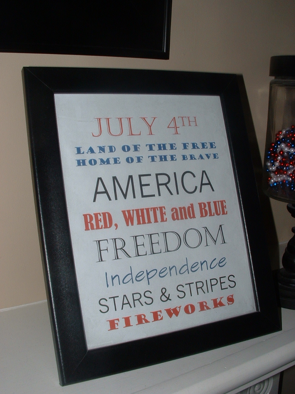 Simply Red: 4th of July Subway Art --Printable
