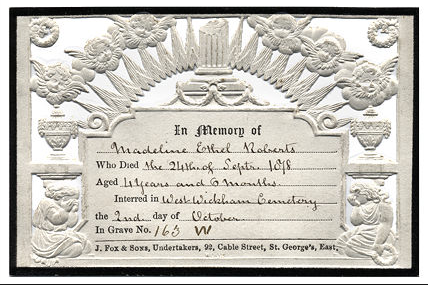 A Grave Interest: Mourning Cards: The Art of Death