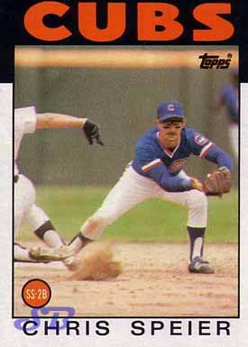 80's Cubs Cards: 1986 Topps Chicago Cubs Checklist With Updates