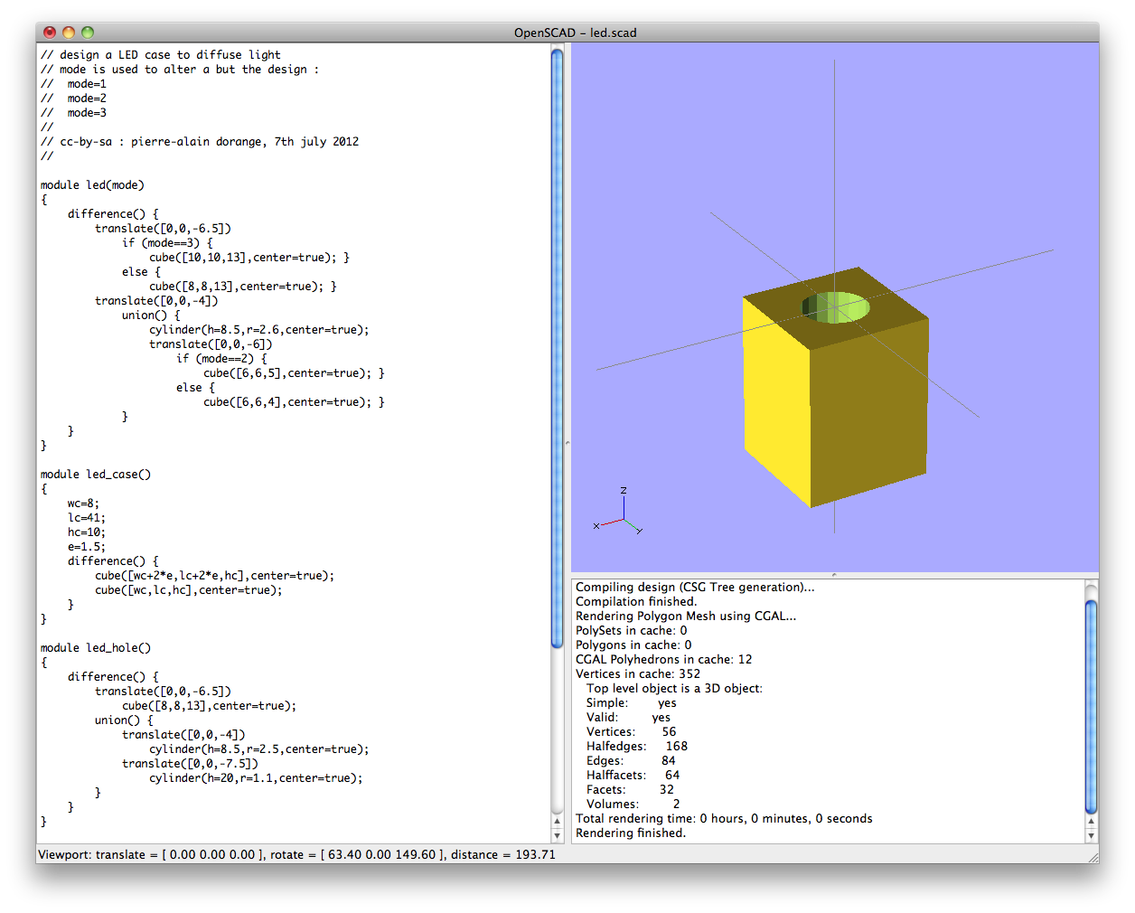(Home) Micro Fab Lab: Arduino, LED, OpenSCAD et Impression 3D