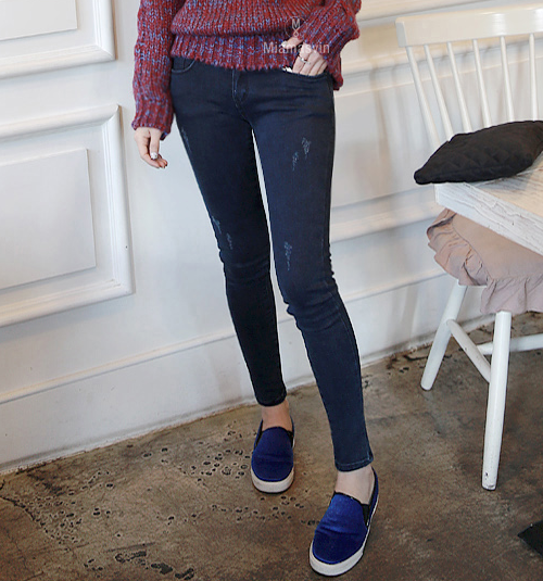 [Miamasvin] Classic Ripped Skinny Jeans | KSTYLICK - Latest Korean ...