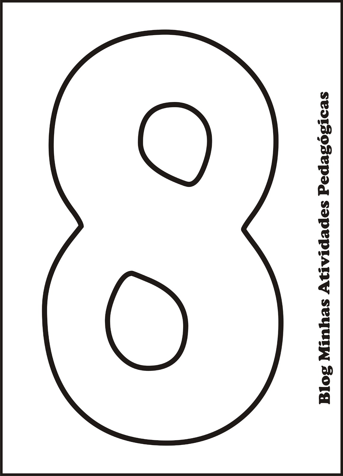 Minhas Atividades Pedagógicas: Molde de Números para imprimir