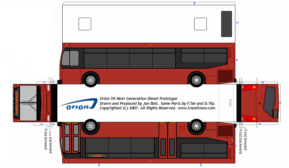 SP. Papel Modelismo: PaperBus Orion VII