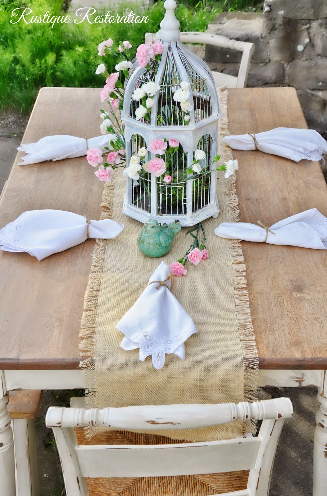 Rustique Restoration: Honey Stained Farmhouse Table Set