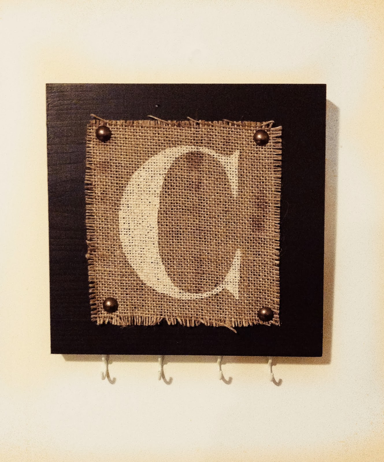 Blonde Ambition: DIY Initial Key Holder