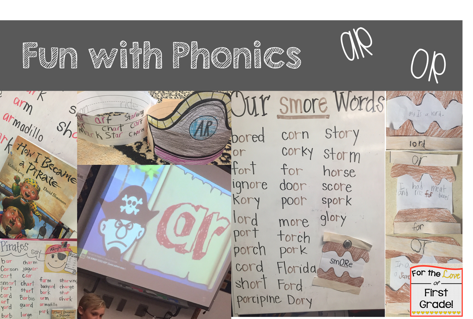 For the Love of First Grade: Fun with Phonics // AR -- OR